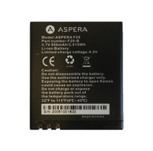 Aspera F28 Battery - Aspera Mobile
